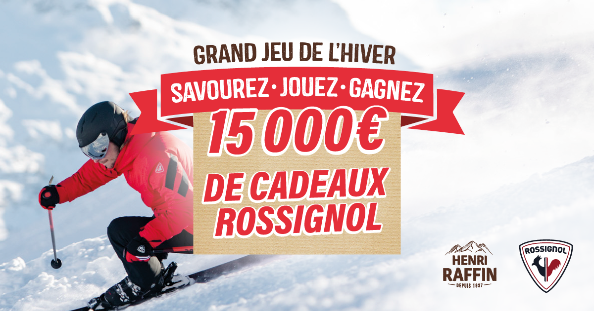 15 000€ de cadeaux Rossignol à gagner - Jeu Raffin